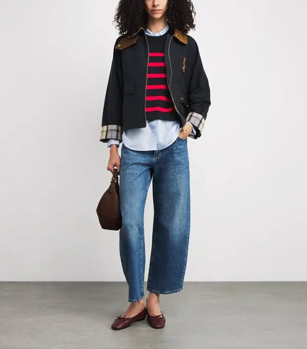 Barbour Cotton-modal Striped Sweater