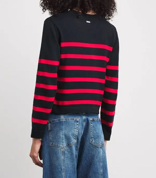 Barbour Cotton-modal Striped Sweater