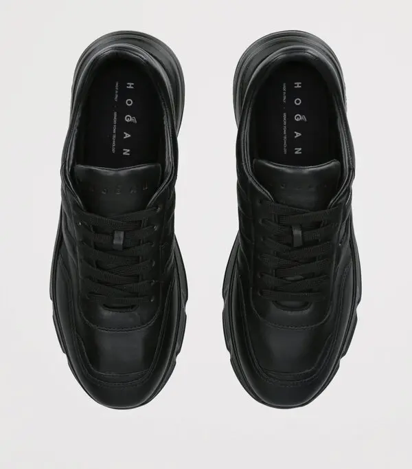 Hogan Leather Hyperlight Sneakers - Black