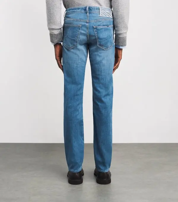 Jacob Cohen Nubuck-patch Bard Slim Jeans