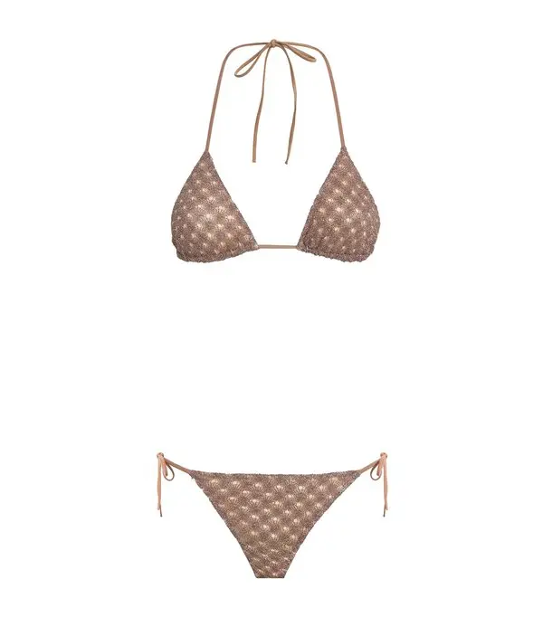 Missoni Crochet Spiderweb Bikini - Brown