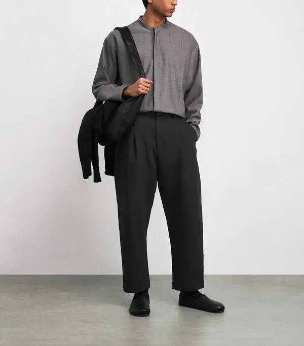 Studio Nicholson Cotton Pleated Trousers