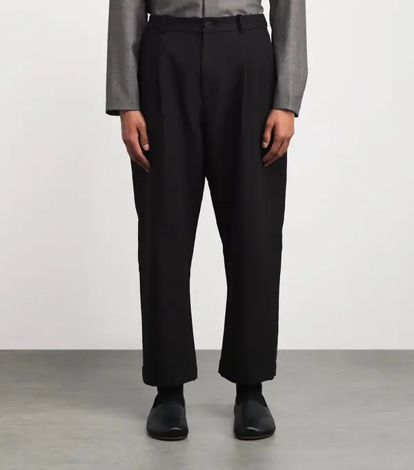 Studio Nicholson Cotton Pleated Trousers