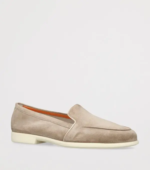 Santoni Suede Loafers - Grey
