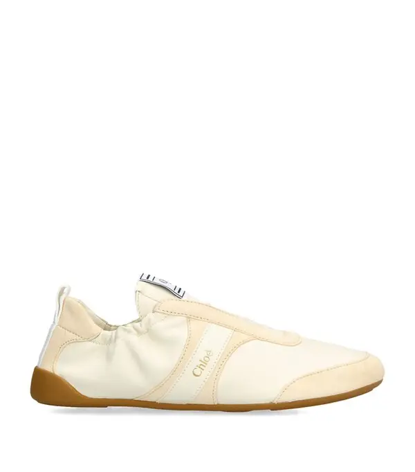 Chloé Leather-suede Kick Sneakers