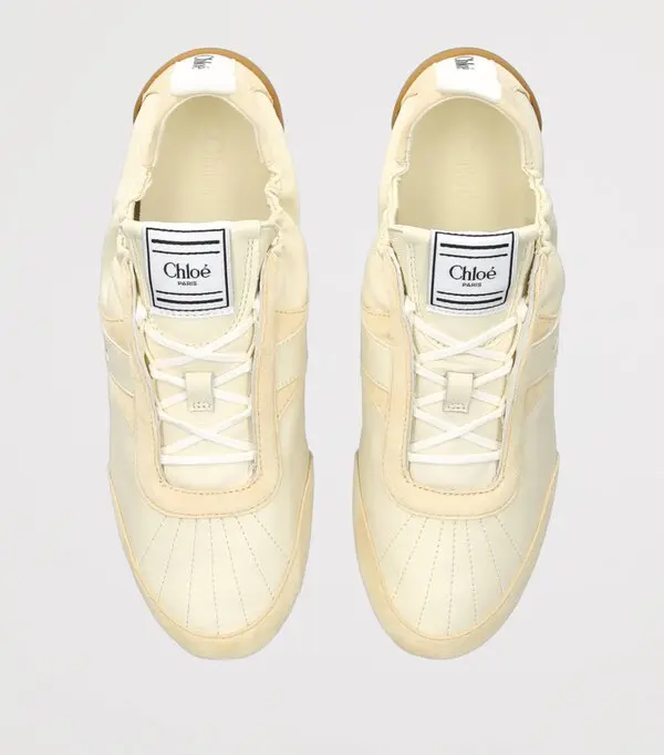 Chloé Leather-suede Kick Sneakers