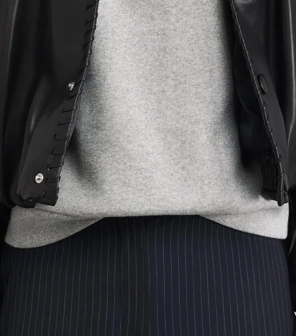 Sandro Cotton-blend Embroidered Pullover