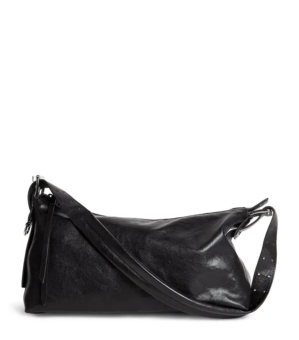 LEMAIRE Leather Belted Baguette Shoulder Bag