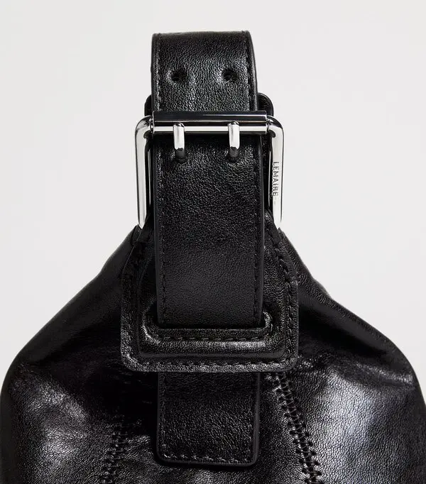 LEMAIRE Leather Belted Baguette Shoulder Bag