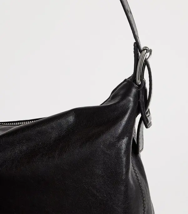 LEMAIRE Leather Belted Baguette Shoulder Bag