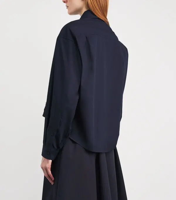Sandro Cotton Embroidered Shirt