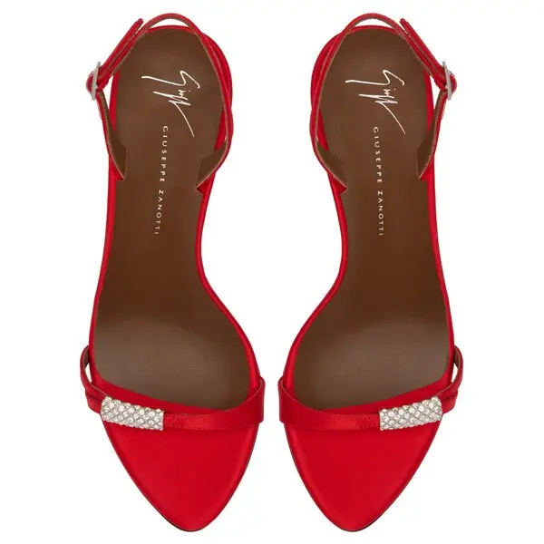GIUSEPPE ZANOTTI Lena Crystal 90 Slingback Sandals