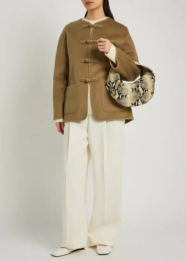 RÓHE Mandarin Wool And Cashmere-blend Jacket - Camel
