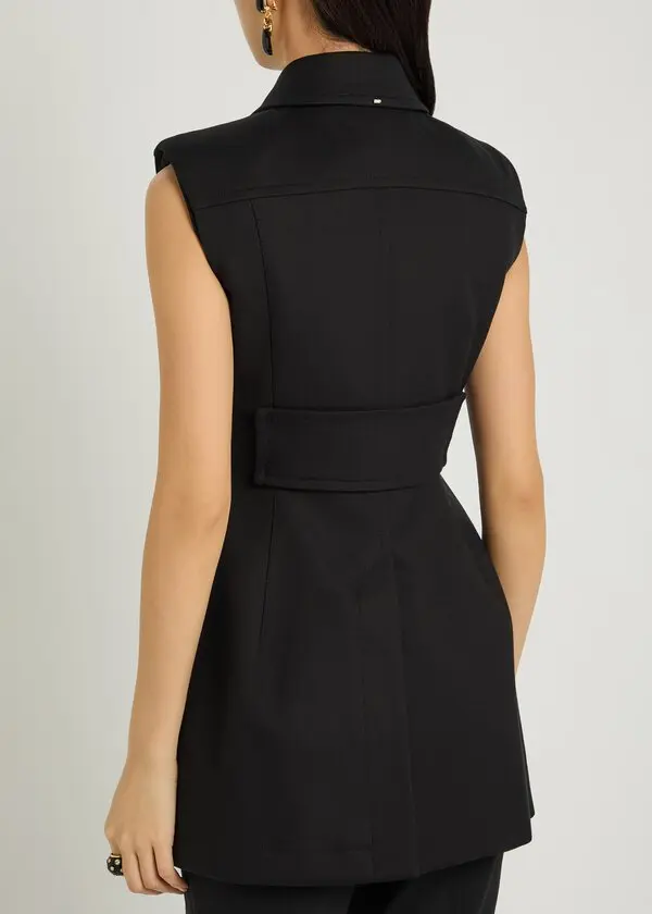 Sportmax Sleeveless Cotton-blend Blazer