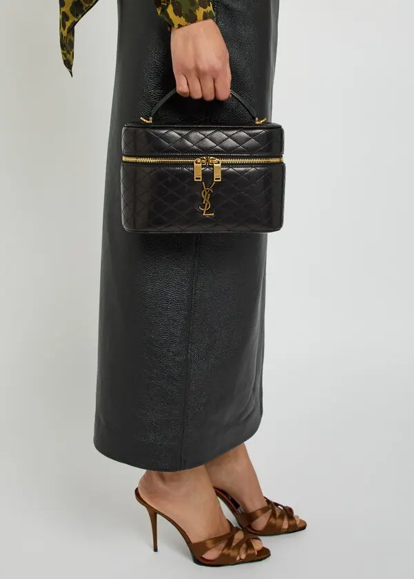 Saint Laurent Gaby Large Quilted Leather Top Handle Bag