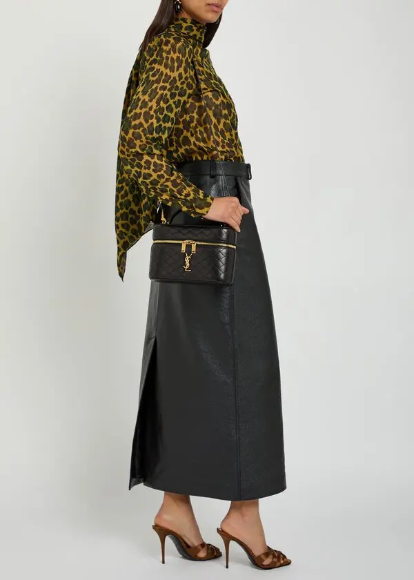 Saint Laurent Gaby Large Quilted Leather Top Handle Bag