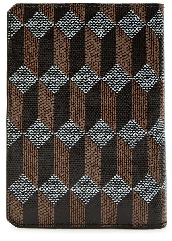 AU DEPART Logo Leather Passport Case
