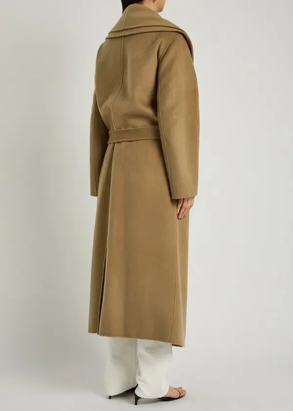 RÓHE Double-faced Wool And Cashmere-blend Belted Coat - Camel