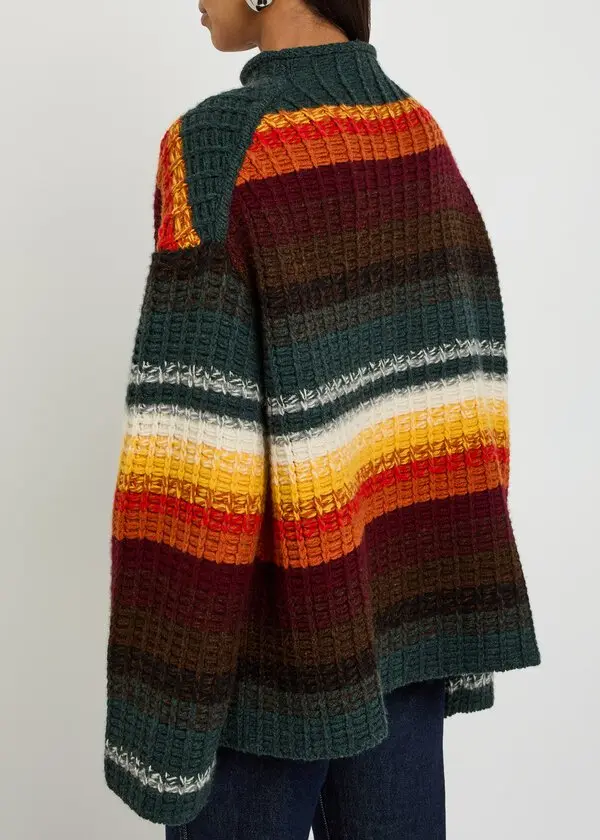 Khaite Yanis Striped Cashmere Jumper - Multicoloured 1