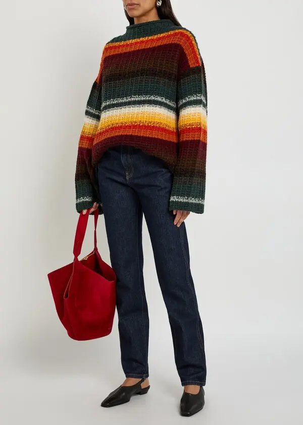 Khaite Yanis Striped Cashmere Jumper - Multicoloured 1