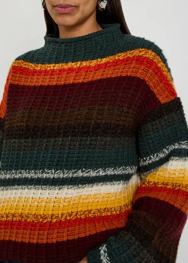 Khaite Yanis Striped Cashmere Jumper - Multicoloured 1