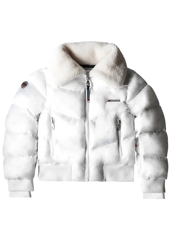 MALIBU SKI CLUB Classic Bomber Jacket - White