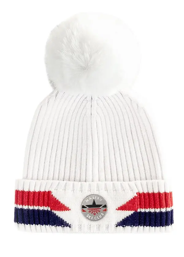 MALIBU SKI CLUB Snow Icon Beanie - White