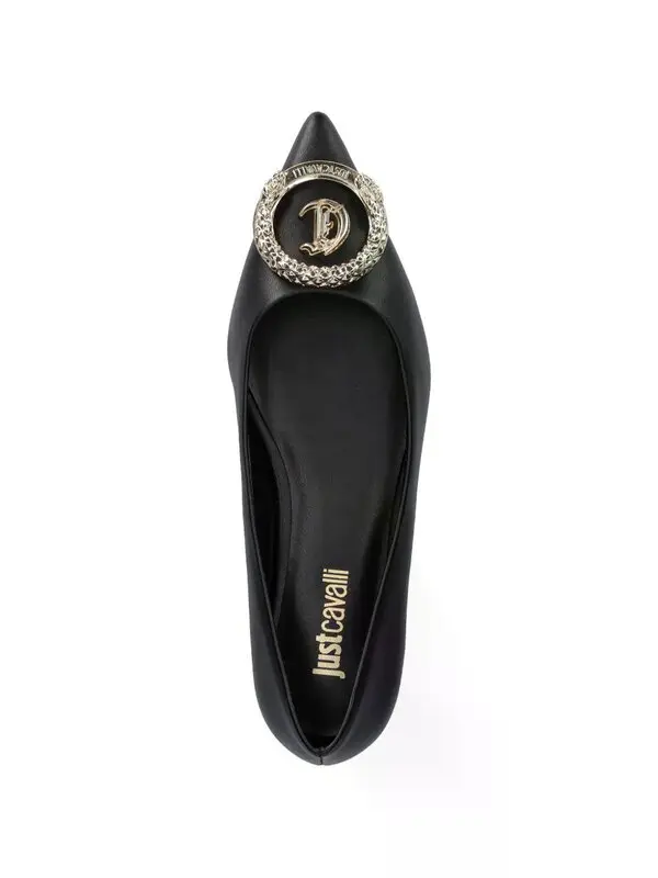 Just Cavalli Embellished-toe Ballet Flats