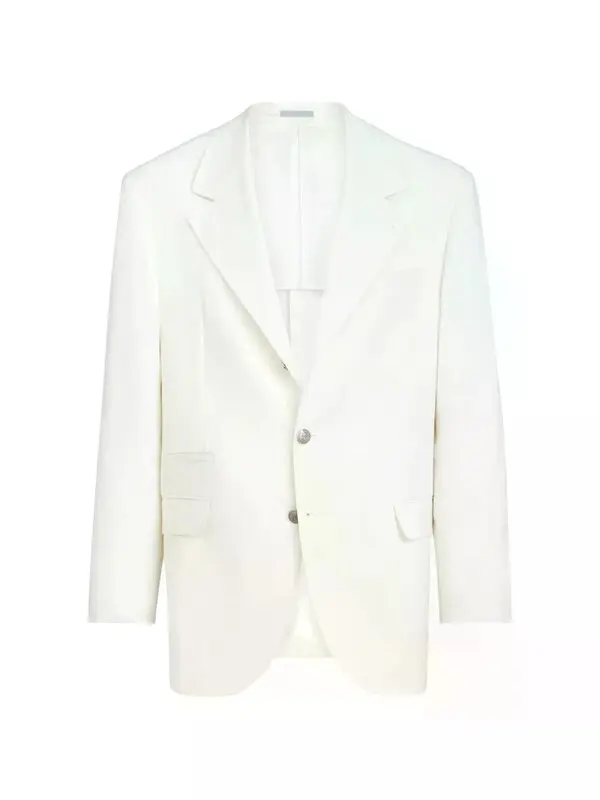 Brunello Cucinelli Single-breasted Blazer - White