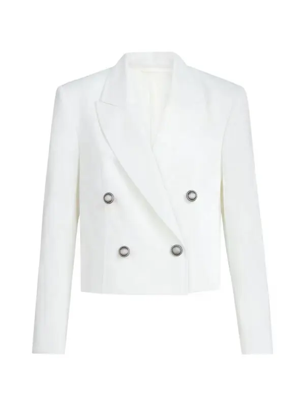 Brunello Cucinelli Long-sleeved Blazer - White