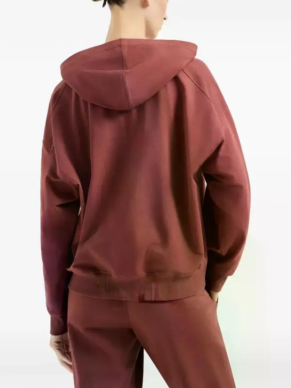 Brunello Cucinelli Zip Hooded Jacket - Red
