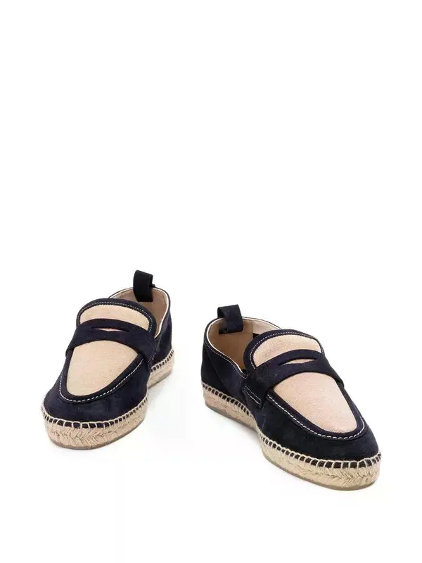 CastaÑer Nacho Raffia Platform Espadrilles - Blue