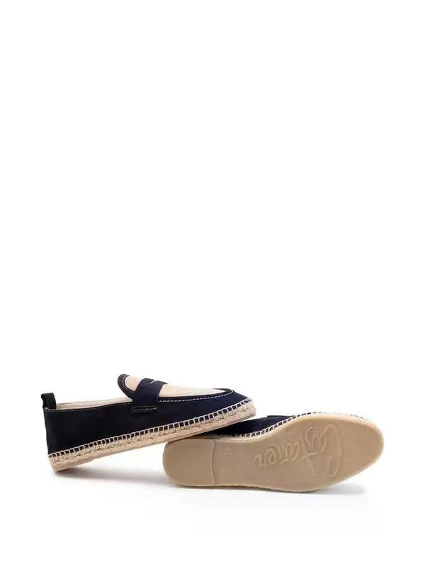 CastaÑer Nacho Raffia Platform Espadrilles - Blue