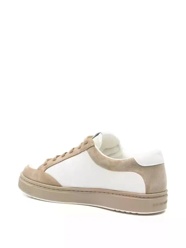 Emporio Armani Suede-panel Sneakers