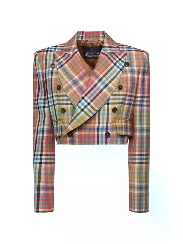 VIVIENNE WESTWOOD Double-breasted Check-pattern Blazer