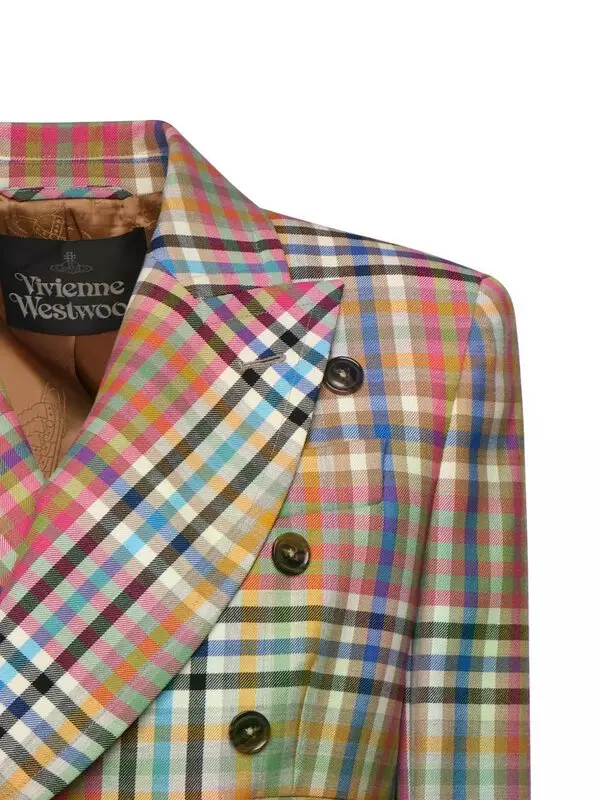 VIVIENNE WESTWOOD Double-breasted Check-pattern Blazer