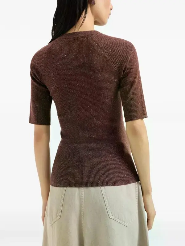 Brunello Cucinelli Sparkling T-shirt - Brown