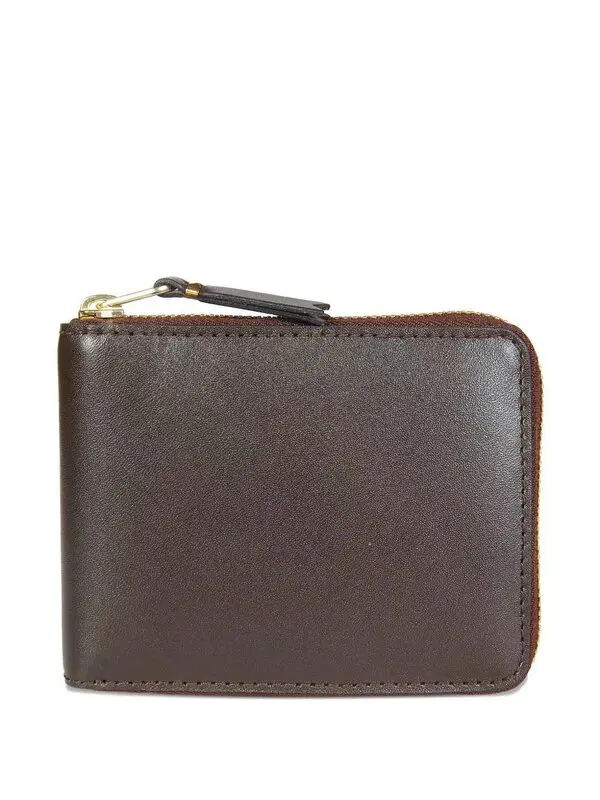 Comme Des Garçons Leather Zip Wallet - Brown