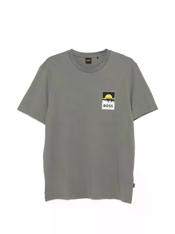 BOSS Graphic-print T-shirt - Grey