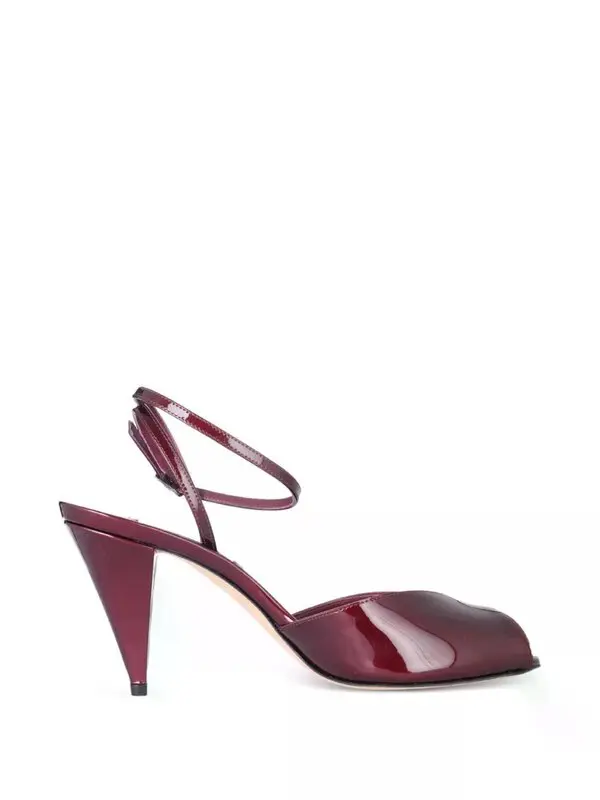 Casadei Sam Nap Amarena Leather Sandals