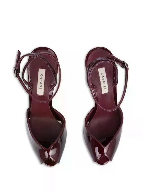 Casadei Sam Nap Amarena Leather Sandals