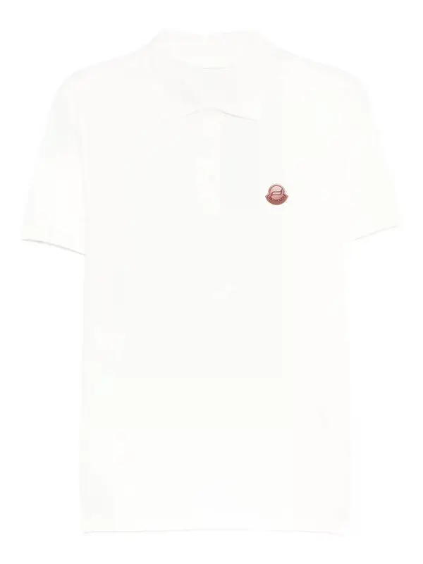 Moncler Logo-appliqué Polo Shirt - White