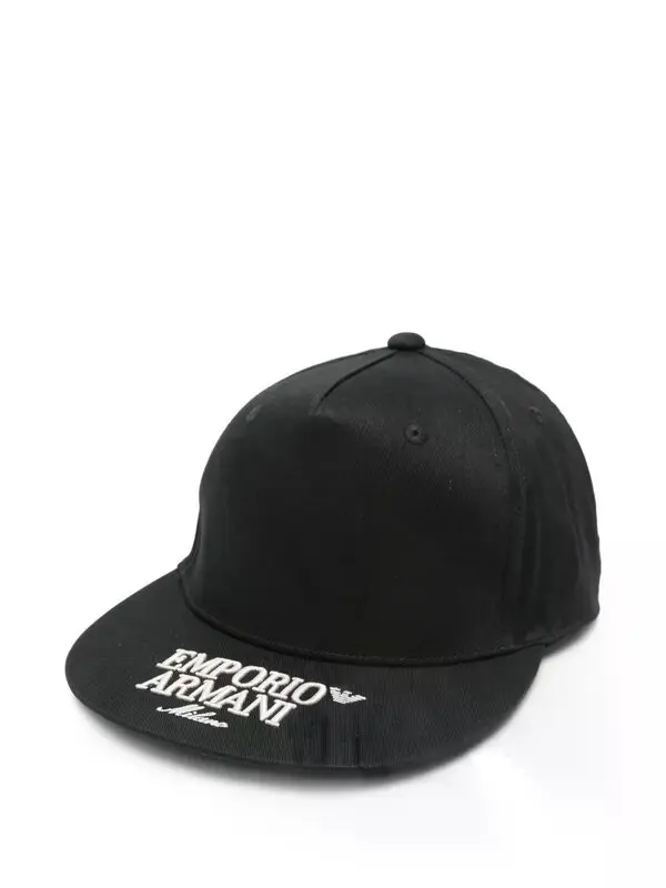Emporio Armani Logo Baseball Hat - Black