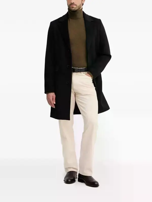 Sisley Notched-lapel Single-breasted Coat