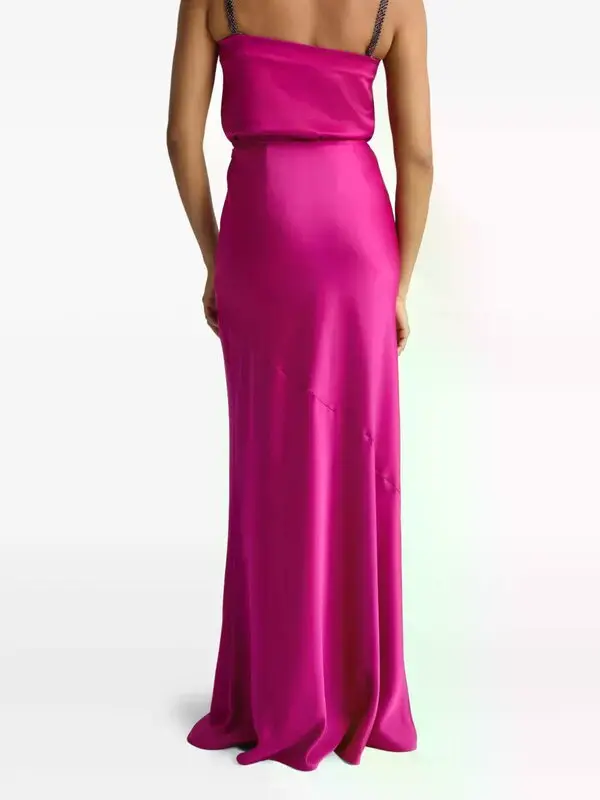 St. John Satin Maxi Skirt