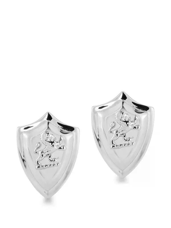 Mateo Lion Shield Cufflinks - Silver