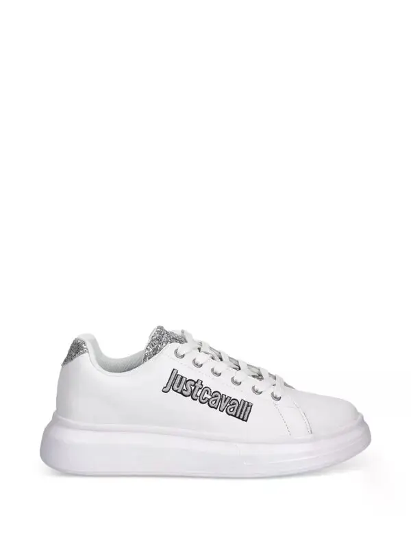 Just Cavalli Glitter-trim Platform Sneakers