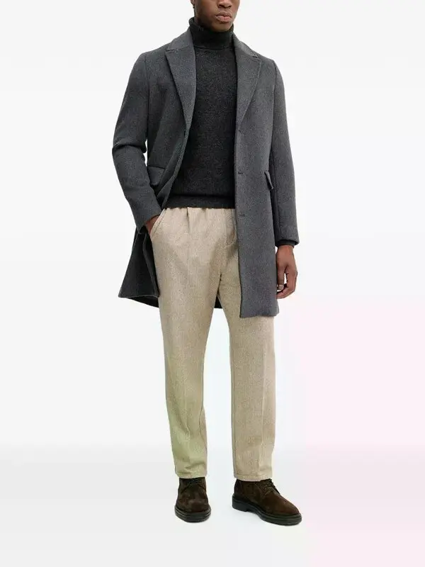 Sisley Single-breasted Coat - Grey