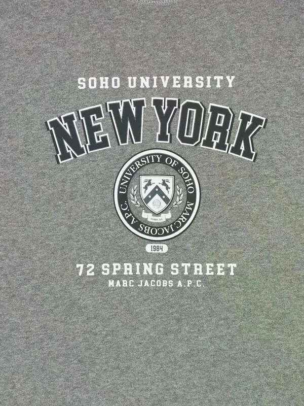 Marc Jacobs X A.p.c. Shrunken Ny Crew-neck Sweatshirt