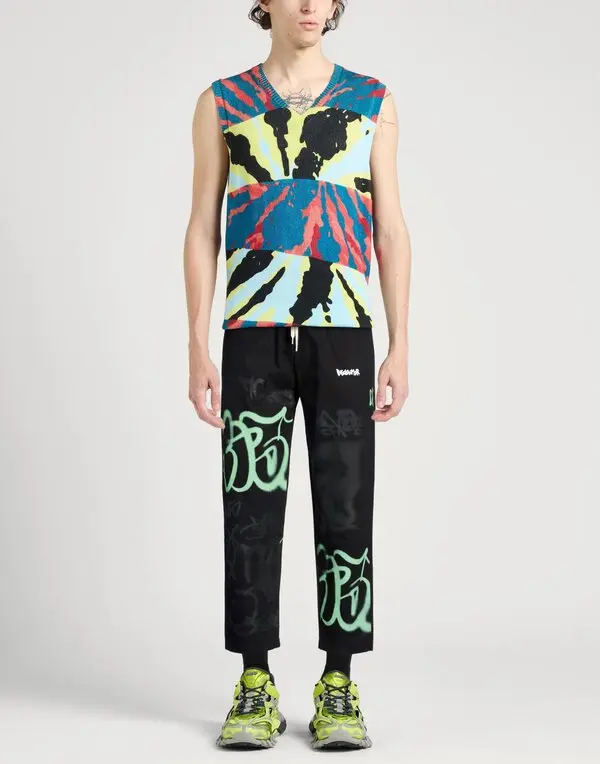 DISCLAIMER Cotton Tapered Leg Pants With Drawstring